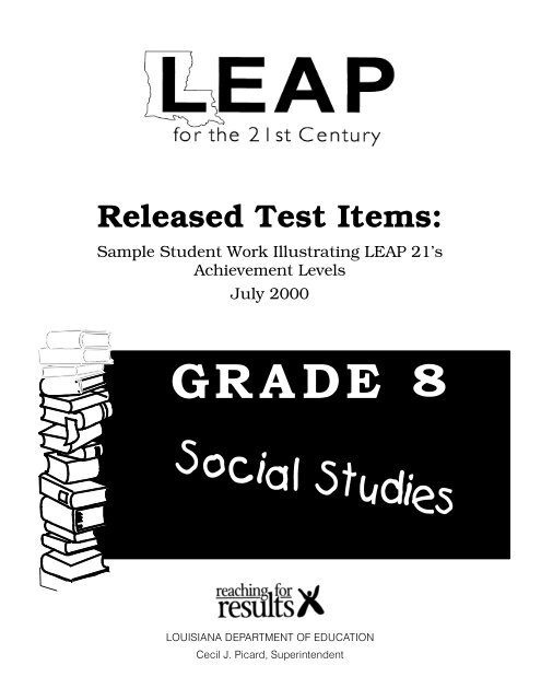 Grade 8 Social Studies - Louisiana Department of Education