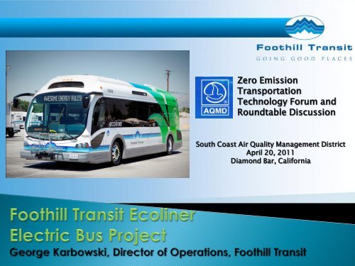 George Karbowski - South Coast Air Quality Management District