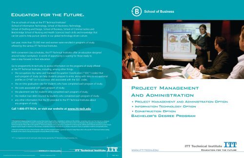 BSPMAProgramBrochures - ITT Technical Institute