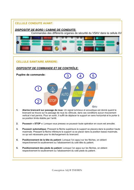 CELLULE CONDUITE AVANT: D