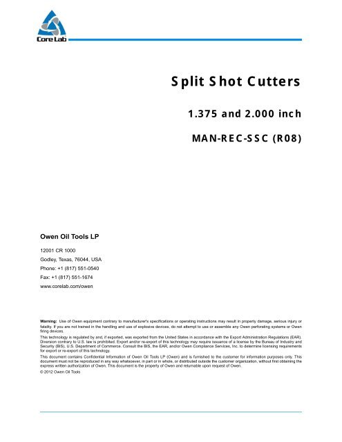 Split Shot Cutters
