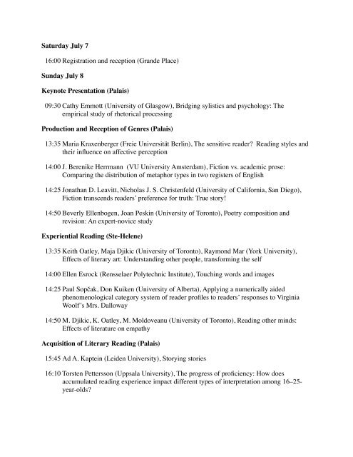 Program Draft 12-05-14 - University of Alberta