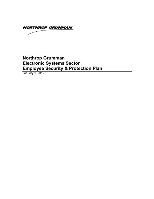 Northrop Grumman Electronic Systems Sector Employee ... - Benefits