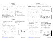 Common Derivatives and Integrals - Pauls Online Math Notes