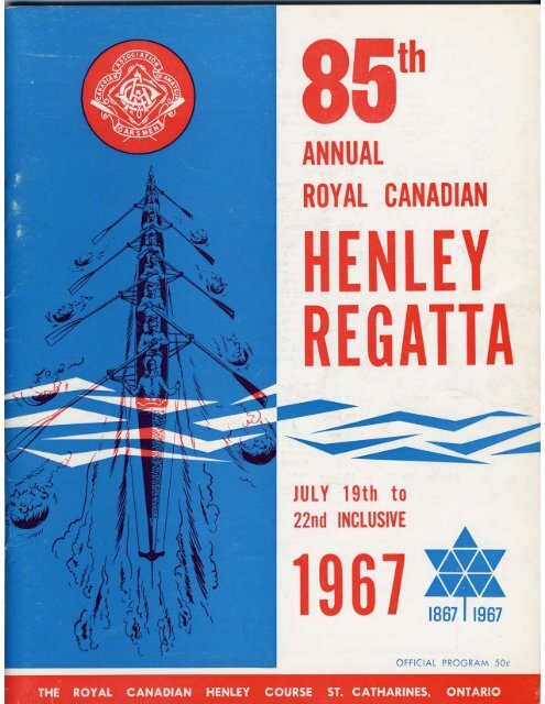 1967 - the Royal Canadian Henley Regatta Databases
