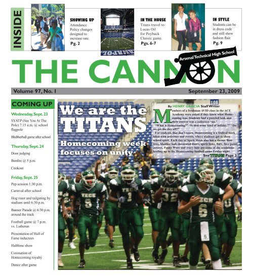 Vol 97: Number 1 - Arsenal Technical High School - Indianapolis ...