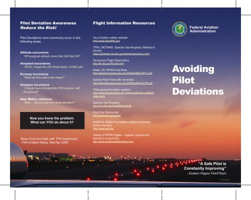 Avoiding Pilot Deviations - FAASafety.gov