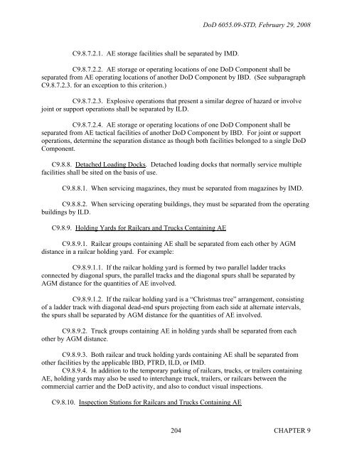 DoD 6055.09-STD, February