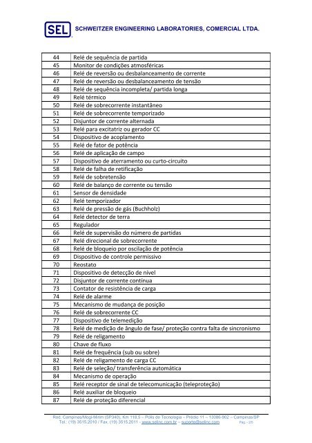SCHWEITZER ENGINEERING LA