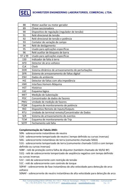 SCHWEITZER ENGINEERING LA