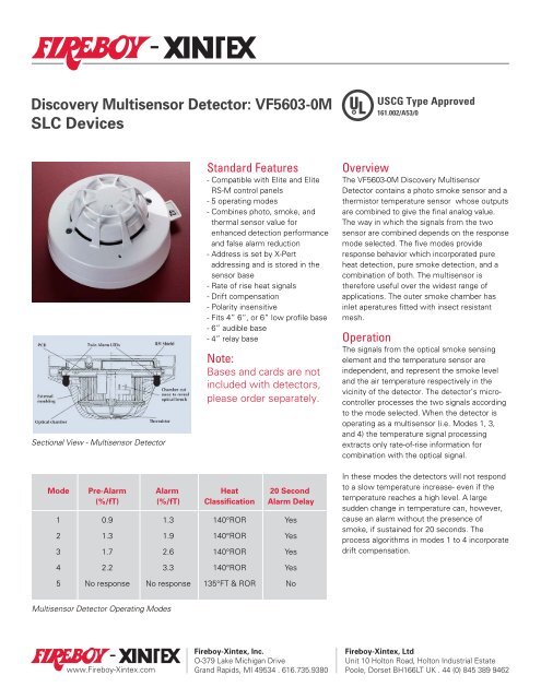 Discovery Multisensor Detector - Fireboy Xintex