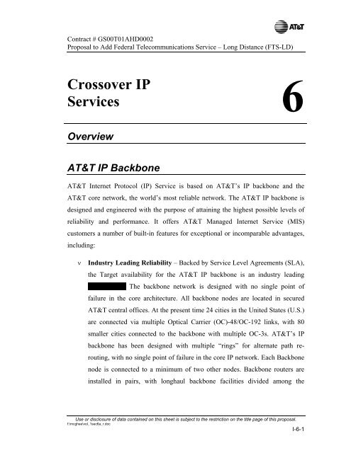 Crossover IP Services - AT&T