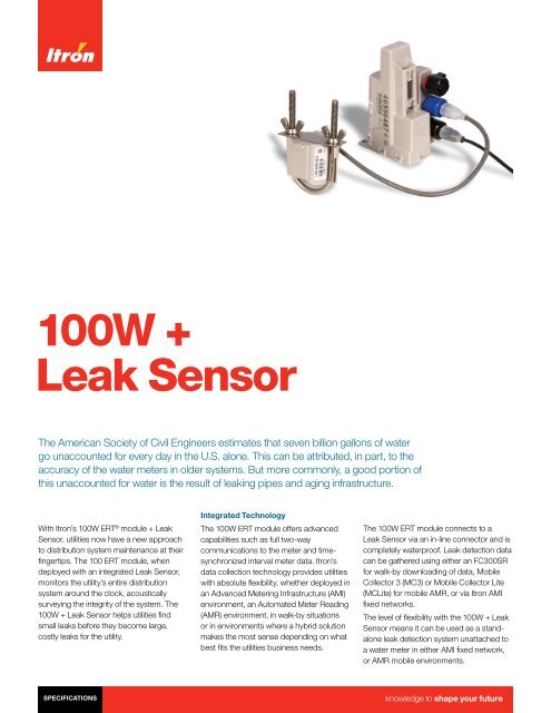 100W + Leak Sensor - Itron