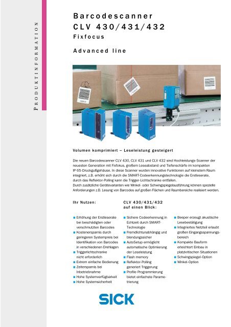 Datenblatt CLV 430