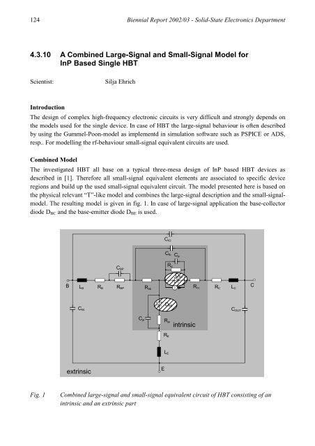 A Combined Large-Signal and Small-Signal Model for InP Based ...