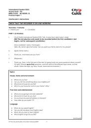 8991 Sample Level 3 exam Question Paper - City & Guilds