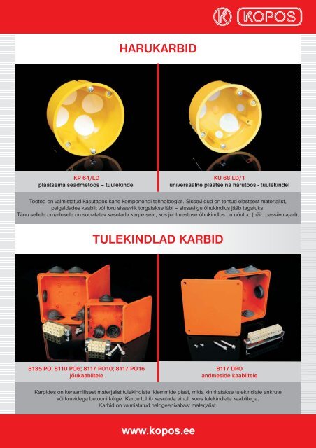 HARUKARBID TULEKINDLAD KARBID
