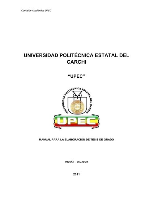 UNIVERSIDAD POLITÉCNICA ESTATAL DEL CARCHI