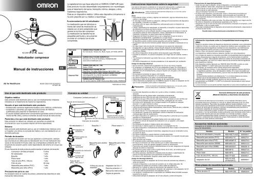 Manual de instrucciones - Omron Healthcare