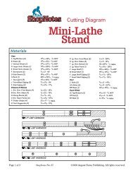Heirloom Tool Cabinet Cutting Diagram - ShopNotes