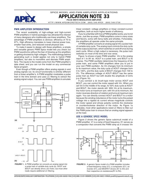 AN33 Rev A 0899.indd - Apex Microtechnology