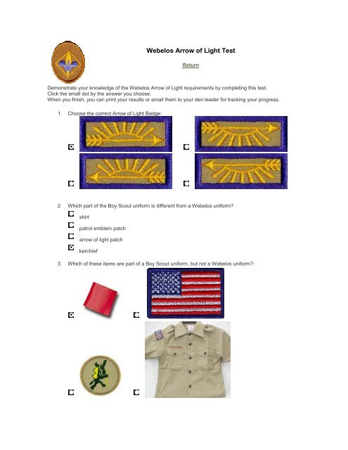 Arrow Of Light Placement On Boy Scout Uniform | Americanwarmoms.org