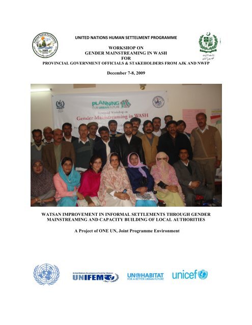 AJK-NWFP Regional Workshop Report - UN-HABITAT Pakistan
