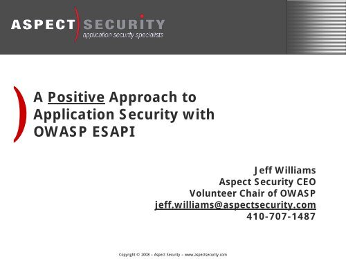 owasp esapi - Build Security In