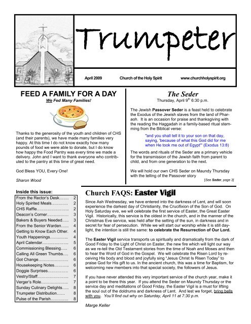 April - Church of the Holy Spirit