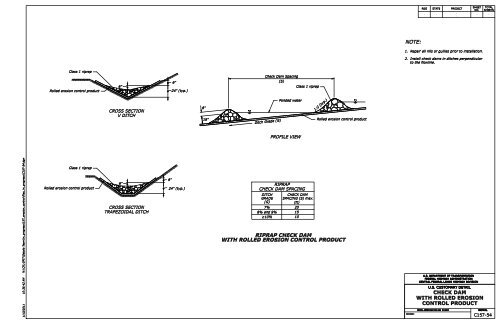 check dam with rolled erosion control - Central Federal Lands ...