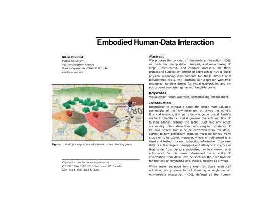 Embodied Human-Data Interaction