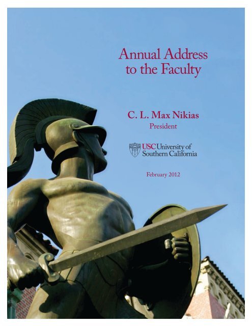 Annual Address to the Faculty - CL Max Nikias