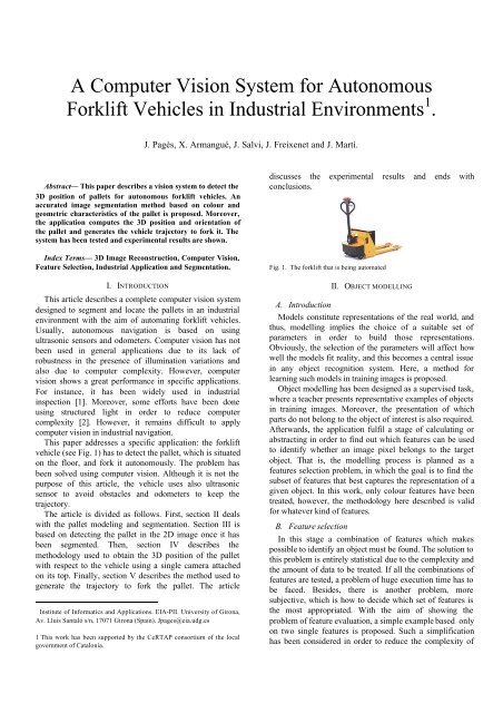 A Computer Vision System for Autonomous Forklift Vehicles in ...