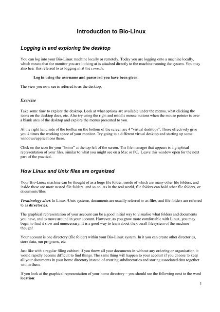 Introduction to Bio-Linux