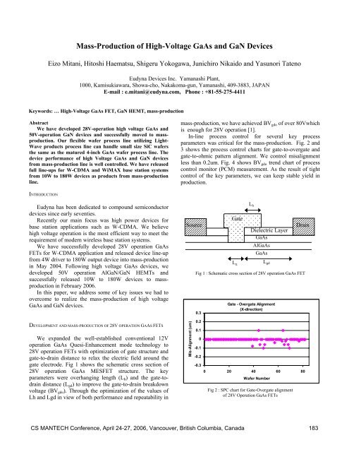 Mass-Production of High-Voltage GaAs and GaN Devices