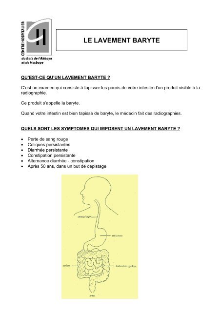 LE LAVEMENT BARYTE