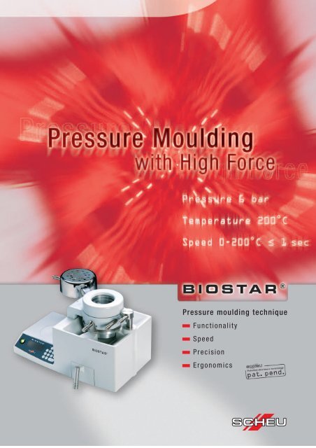 Pressure moulding technique