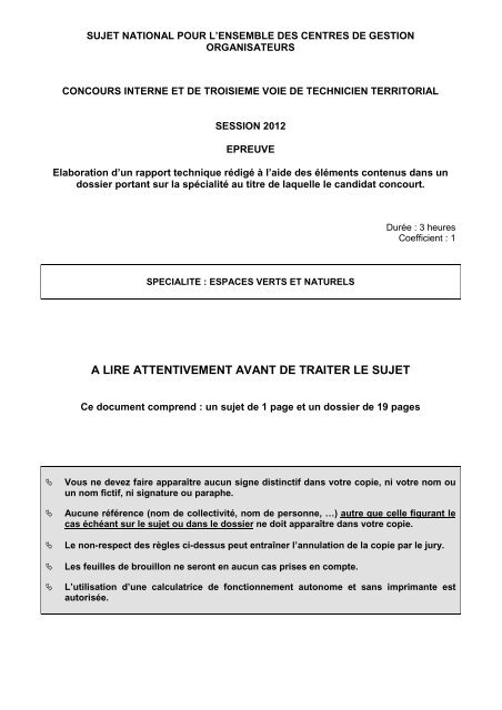 Rapport technique - CDG69