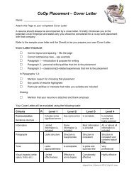 Cover Letter Worksheet