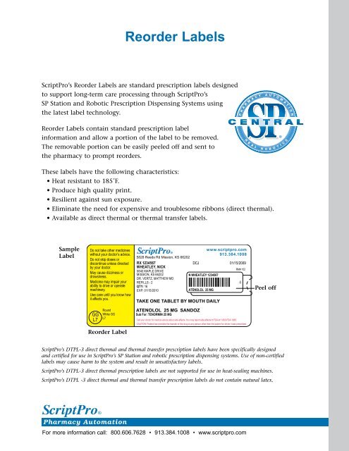 Reorder Labels - ScriptPro