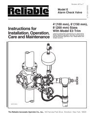 Model A Dry Pipe Valve - Reliable Automatic Sprinkler Co.