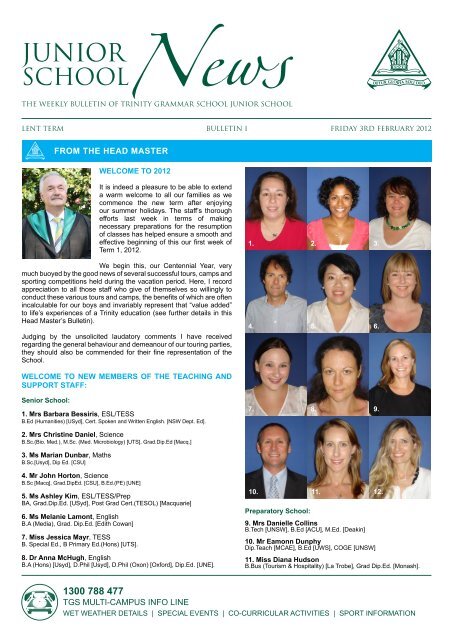 JUNIOR - Trinity Grammar School