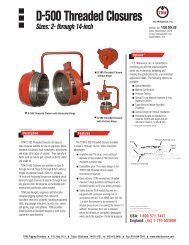 D2000 Quick Opening Closures - T.D. Williamson, Inc.