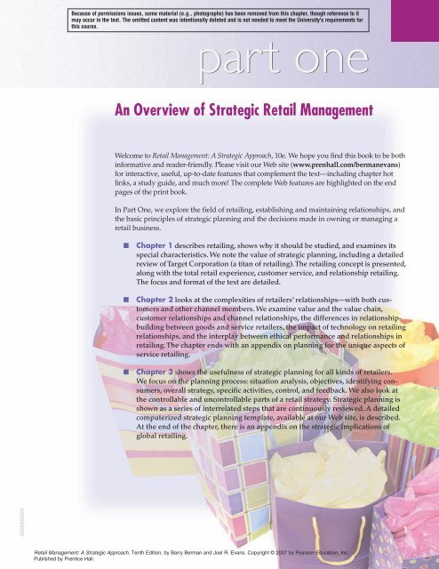 An Overview of Strategic Retail Management - Pearson Learning ...