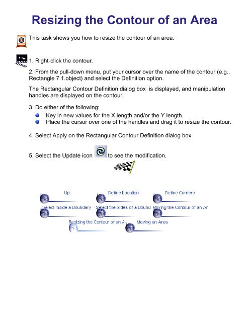 Resizing the Contour of a