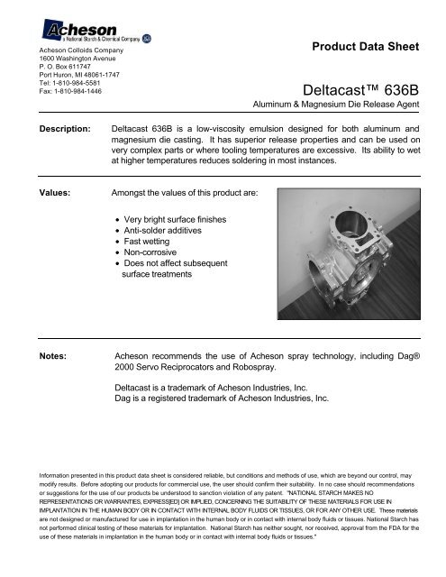Acheson Colloids DC636b - Inproheat