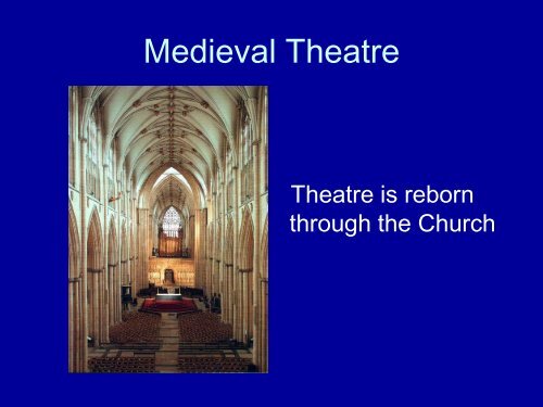 Medieval Theatre