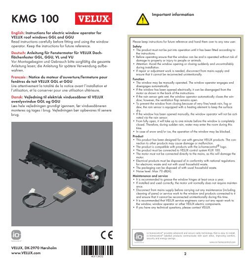 KMG 100 - Velux