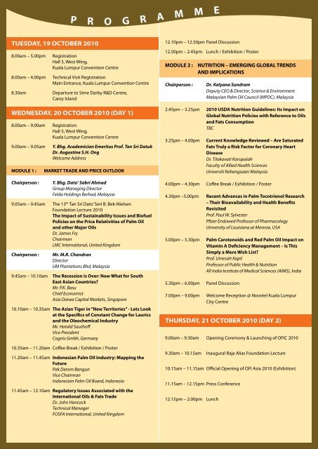 Tentative Program - MOSTA