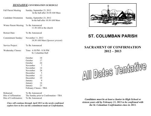 Confirmation Brochure-final - Sc-sp.org
